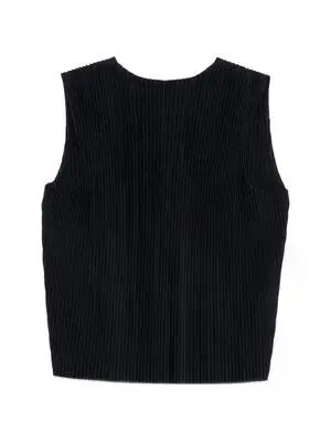 Issey Miyake Pleated Buttoned Vest