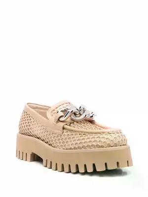 Casadei Chain-trimmed Platform Loafers
