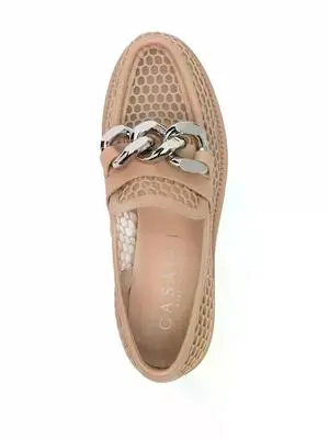 Casadei Chain-trimmed Platform Loafers