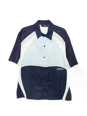 Amiri Panelled Button Shirt - Blue