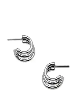 SHAUN LEANE Bound Hoop Earrings - Silver