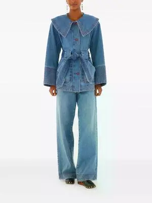 Farm Rio Embroidered-pockets Jeans