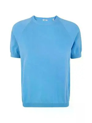 Aspesi Ribbed Short-sleeve T-shirt - Blue