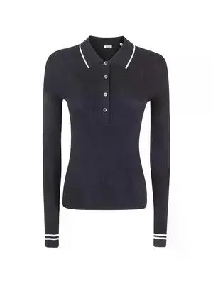 Aspesi Ribbed-trim Polo Top