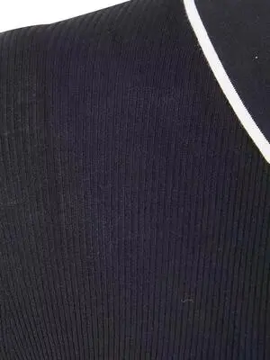 Aspesi Ribbed-trim Polo Top