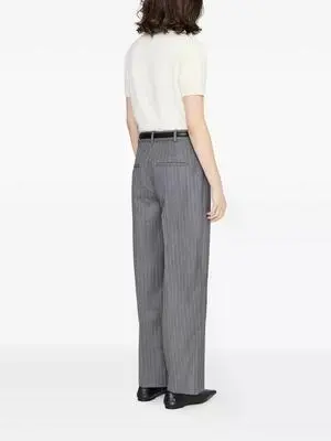 ANINE BING Pinstripe Trousers - Grey