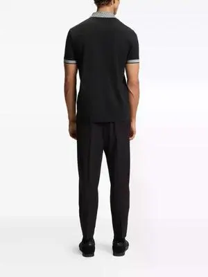 BOSS Patterned-collar Polo Shirt