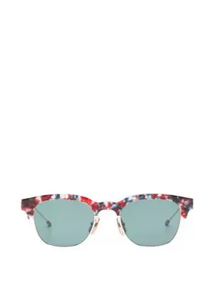 Thom Browne Patterned Browline Sunglasses - Red