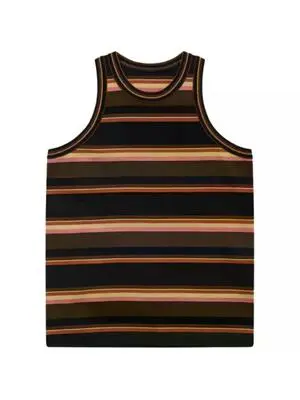 Sacai Striped Trim Top