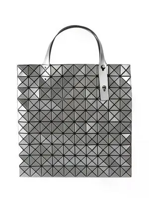 Issey Miyake Geometric Pattern Tote Bag - Silver
