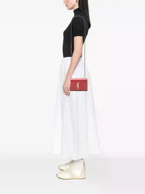 Saint Laurent 2014 Small Monogram Kate Crossbody Bag - Red