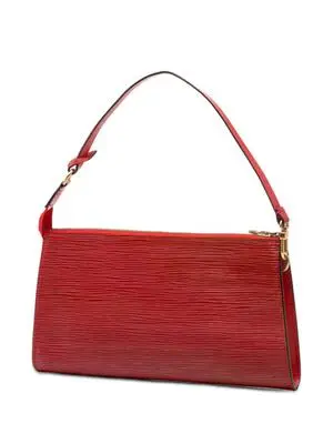 LOUIS VUITTON 1999 Epi Pochette Accessoires Shoulder Bag - Red