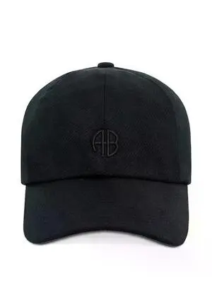ANINE BING Jeremy Logo Baseball Cap - Black