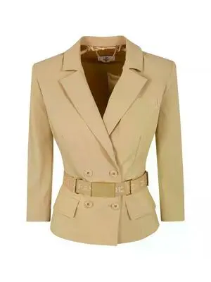 Elisabetta Franchi Belted Double-breasted Jacket