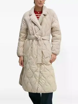 OUI Quilted Belted Coat