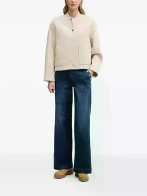 Joseph Ribkoff Button-detail Wide Leg Jeans