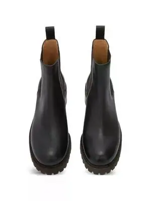 ODISSI Faye Round Toe Leather Boots