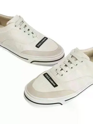 Dolce & Gabbana Sailing Linen Sneakers - Neutrals