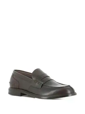 TASSINARI Leather Penny Loafers - Brown