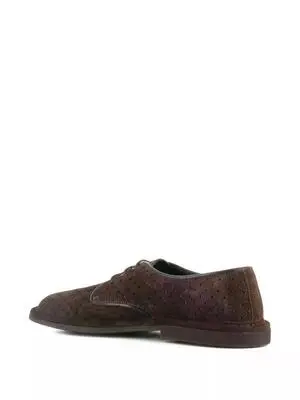 ALEXANDER HOTTO Perforated Derby Shoes - Brown
