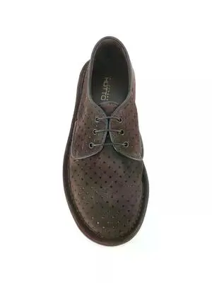 ALEXANDER HOTTO Perforated Derby Shoes - Brown