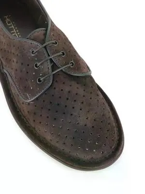 ALEXANDER HOTTO Perforated Derby Shoes - Brown