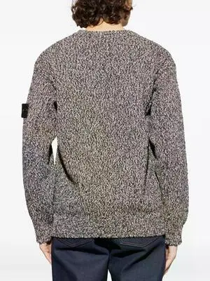 Stone Island Logo-patch Crew-neck Sweater - Neutrals