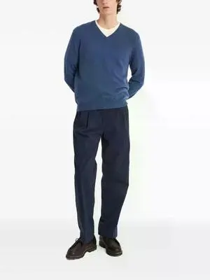 Pringle Of Scotland V-neck Cashmere Sweater - Blue
