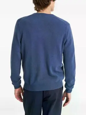 Pringle Of Scotland V-neck Cashmere Sweater - Blue