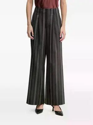 MOS MOSH Mmevine Scarla Striped Trousers - Grey