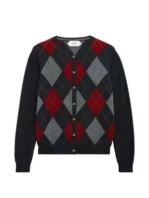 Pringle Of Scotland Argyle Cashmere Cardigan - Grey