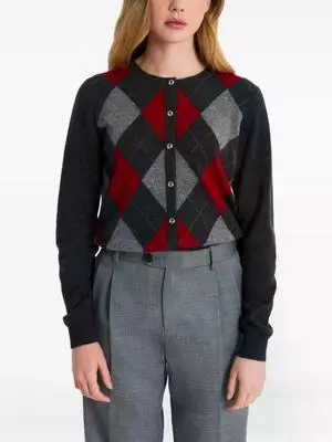 Pringle Of Scotland Argyle Cashmere Cardigan - Grey