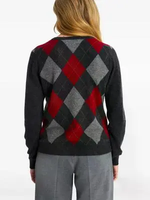 Pringle Of Scotland Argyle Cashmere Cardigan - Grey