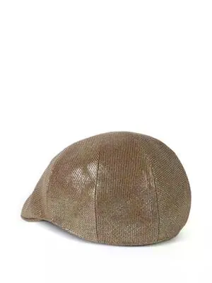 Brunello Cucinelli Sparkling Linen Beret