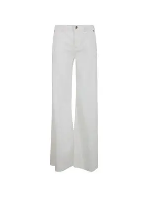 Blumarine Buttoned Wide Leg Jeans