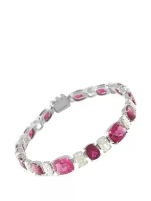 LB EXCLUSIVE Rubellite And Diamond Bracelet - Silver