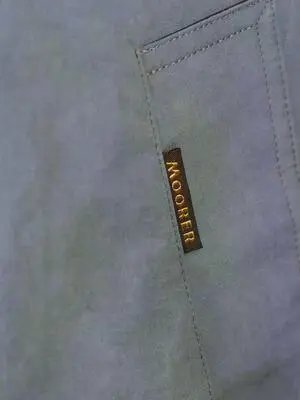 MOORER Double-breasted Coat - Blue