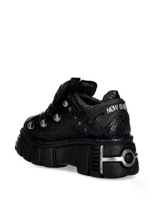 NEW ROCK Textured Sneakers - Black