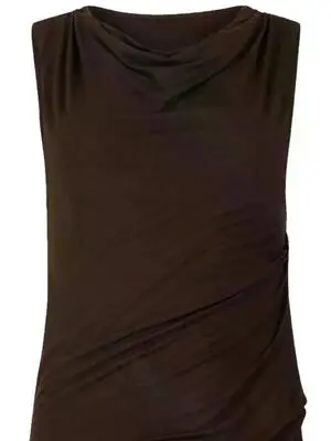 ENTIRE STUDIOS Draped Cowl-neck Sleeveless Dress