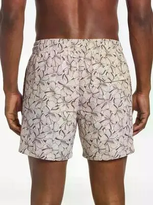 Eleventy Floral Swim Shorts - Neutrals