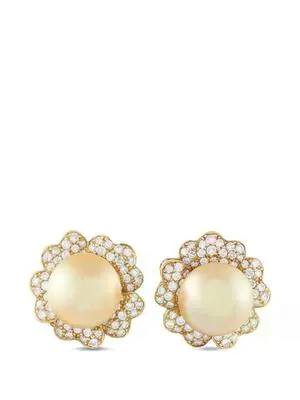 LB EXCLUSIVE Flower-shape Clip-on Earrings - Gold