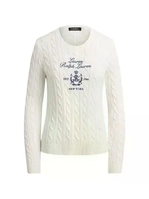 Ralph Lauren Cable-knit Pullover Sweater - White