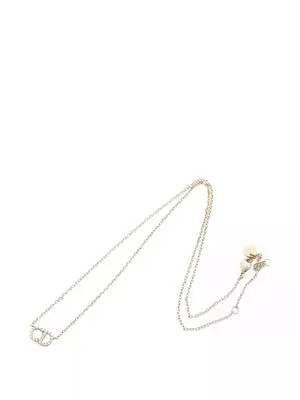 Dior Petit Cd Logo Pendant Necklace - Gold