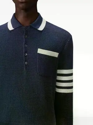 Thom Browne 4-bar Textured-stitch Sweater