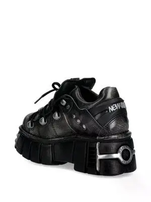 NEW ROCK Pulik Old Arena Tower Platform Sneakers - Black