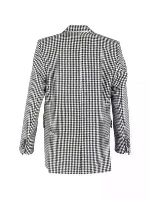 Ami Double-breasted Houndstooth Blazer