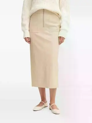 MARC AUREL Panelled Zip Pocket Skirt