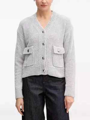 MARC AUREL Pocket Button Cardigan