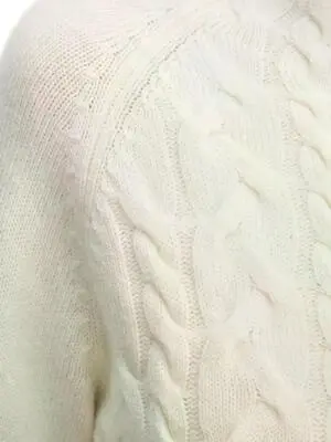 BENETTON Cable-knit Roll-neck Sweater