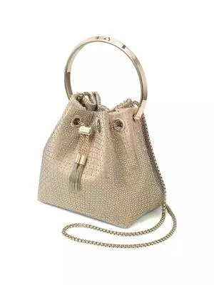JIMMY CHOO Bon Bon Ring Handle Bucket Bag